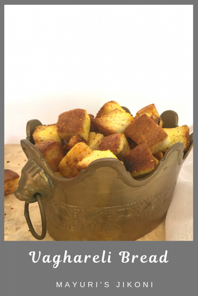 Vaghareli Bread/Spicy Bread Snack - Mayuri's Jikoni bread, easy recipe ...