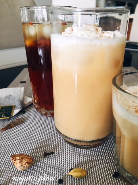 Iced Chai Saffron Latte - Mayuri's Jikoni