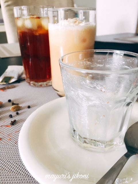 Iced Chai Saffron Latte - Mayuri's Jikoni