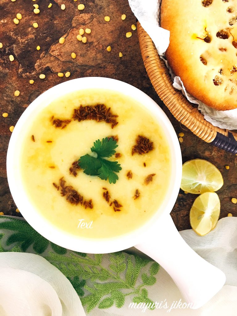 Moong Dal Shorba/Moong Dal Soup - Mayuri's Jikoni