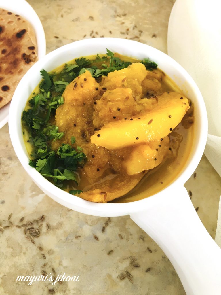 Keri nu Shaak /Mango Curry - Mayuri's Jikoni